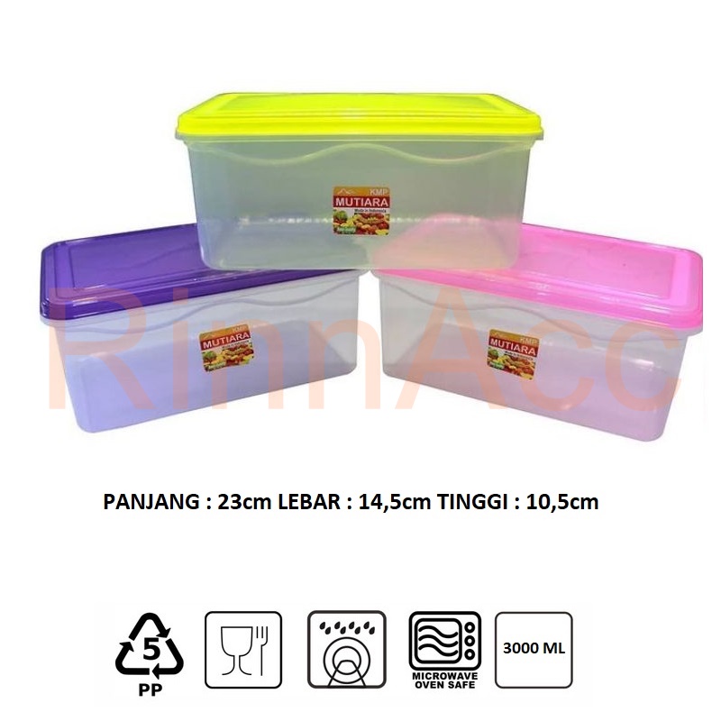 Jual Box 3000mL | Kotak Penyimpan Makanan | Kotak Plastik Makanan ...
