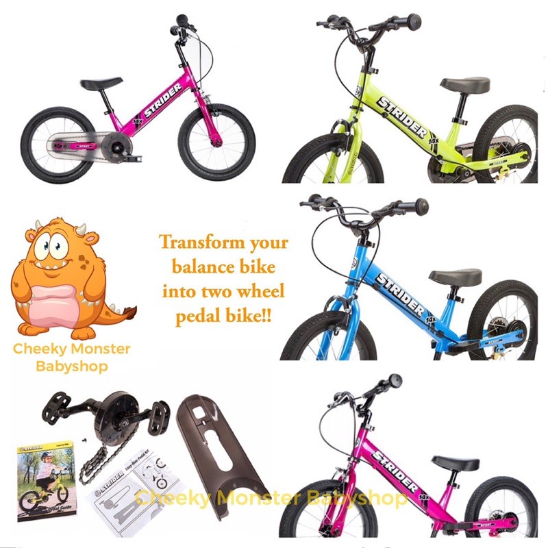 Jual Strider 14x balance bike + pedal kit Push Bike Sepeda anak roda ...