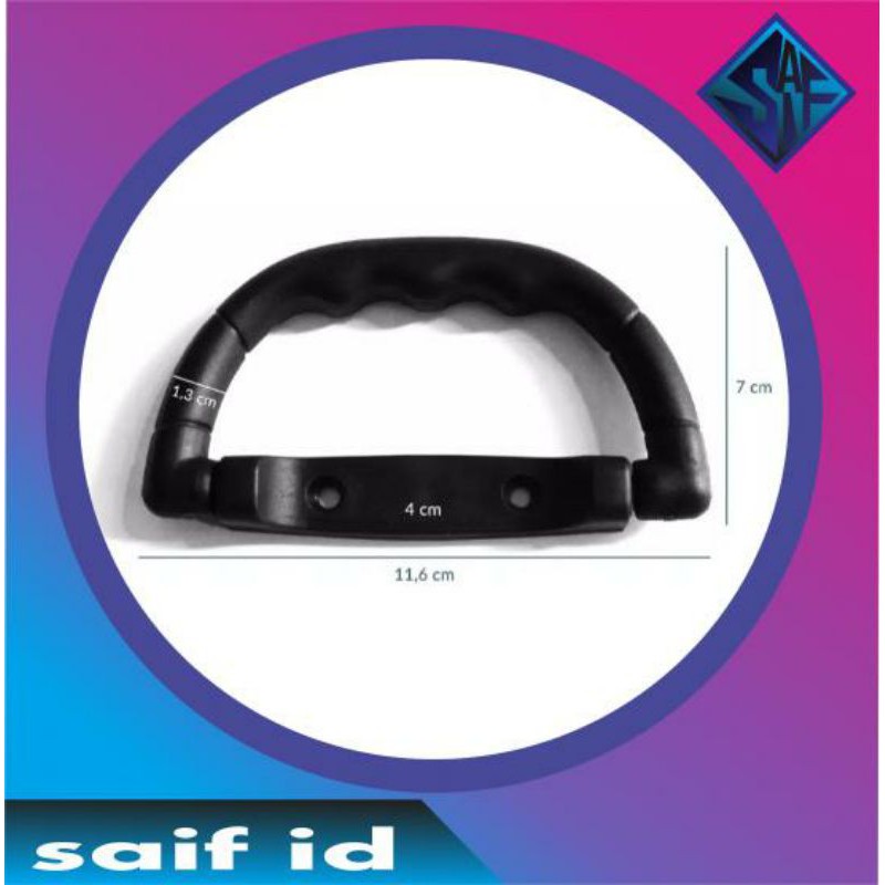 Jual Handle Pegangan Gagang Koper / Box Salon Speaker Plastik Hitam ...