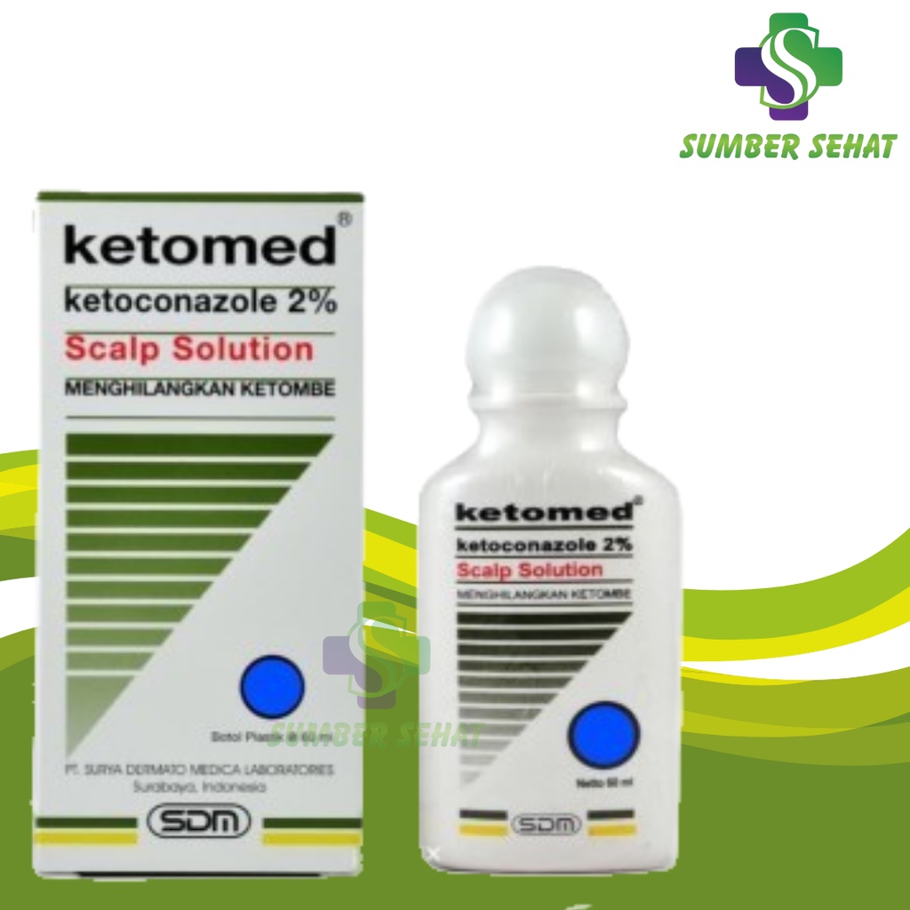 Jual KETOMED 2% SCLAP SOLUTION 60 ML | Shopee Indonesia