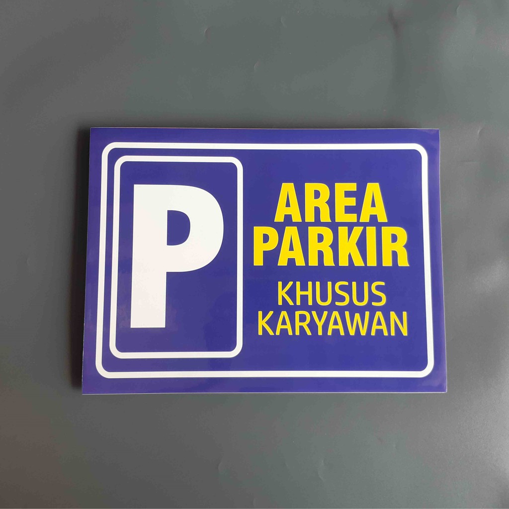 Jual Stiker Parkir Karyawan, Stiker Parkir, Stiker Vinyl LAMINASI ...
