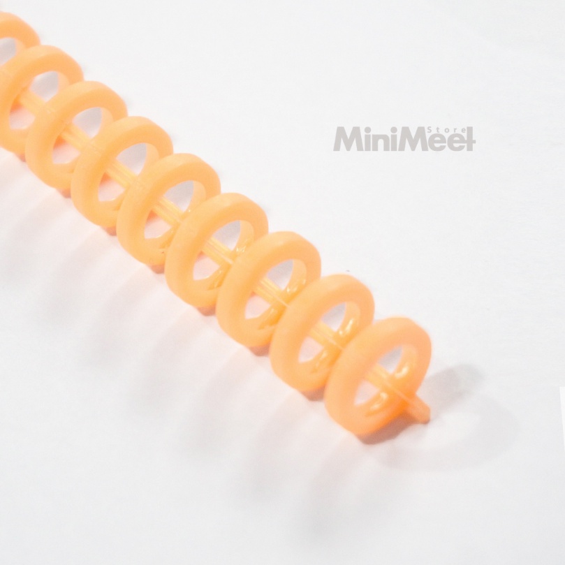 Jual DIY Ring Binding Binder Loose Leaf 30 lubang Spiral Bahan Plastik ...