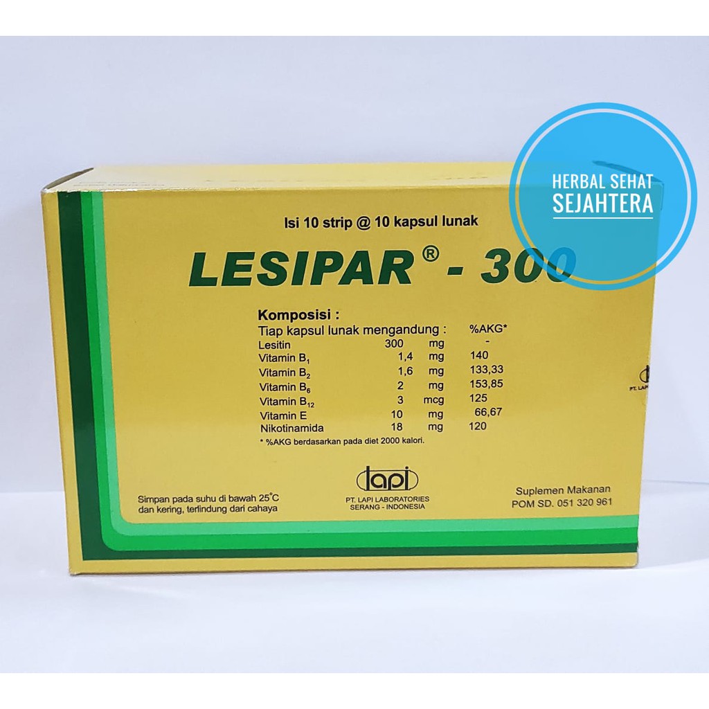 Jual LESIPAR Lesipar 10 Kapsul Lunak (PER STRIP) - Suplemen Fungsi Hati ...