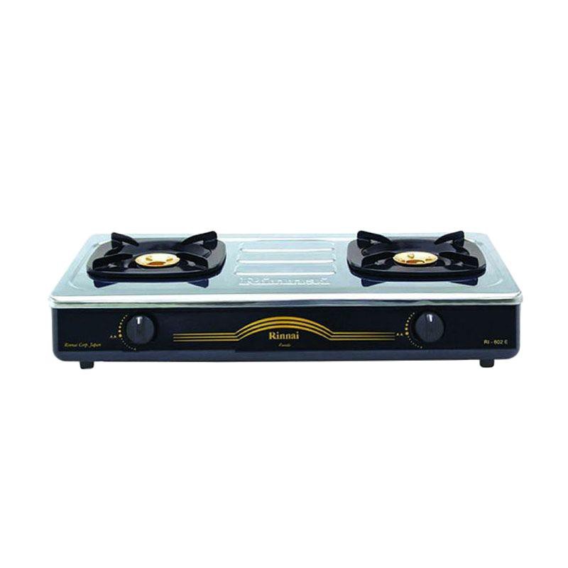 Jual Kompor Gas Rinnai RI 602E 2 Tungku Stainless Steel | Shopee Indonesia