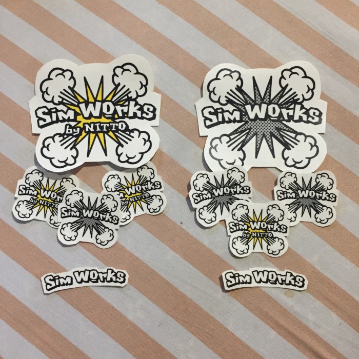 Jual Sticker Simworks Sim Works Not Blue Lug Nitto Njs Mtb Vintage Paul ...