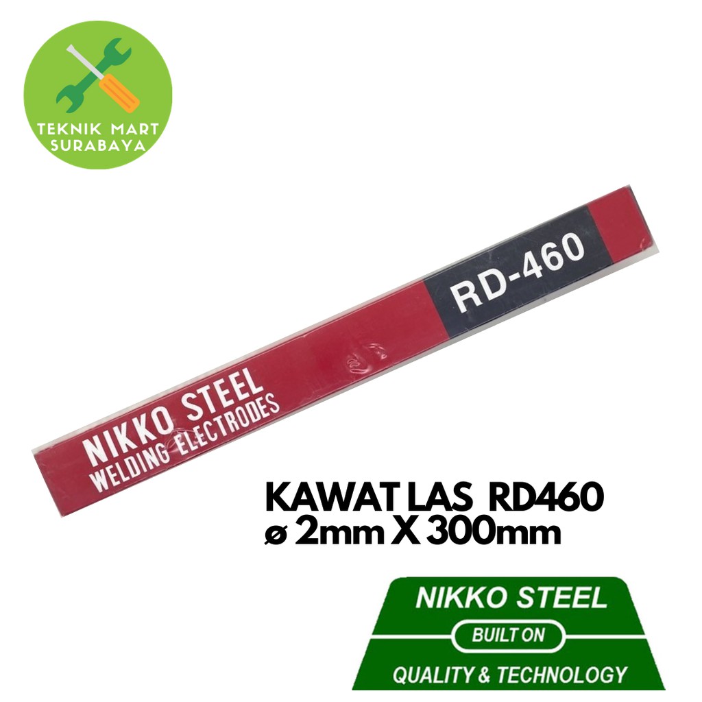 Jual Nikko Steel Kawat Las RD-460 2mm X 300mm (1 Kg) | Shopee Indonesia