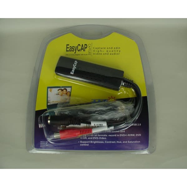 Jual EasyCap / Easy Cap USB 2.0 Video DVD Capture 1 Channel Adapter ...
