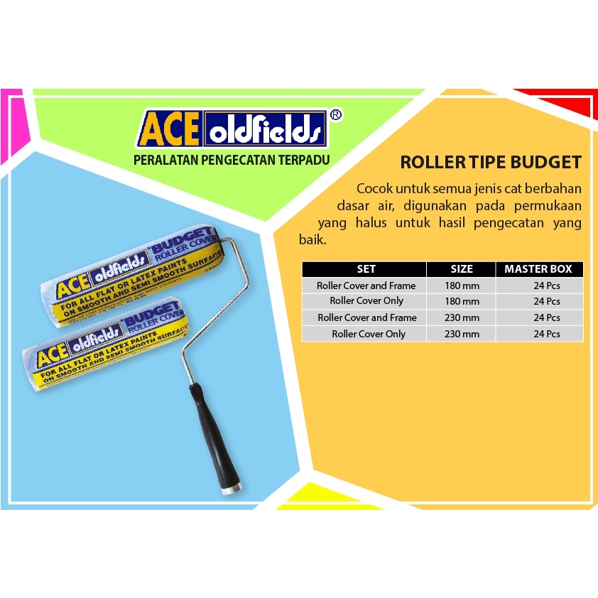 Jual Ace Oldfields - Roller Cover & Frame Budget 230 Mm ( Roll Cat ...