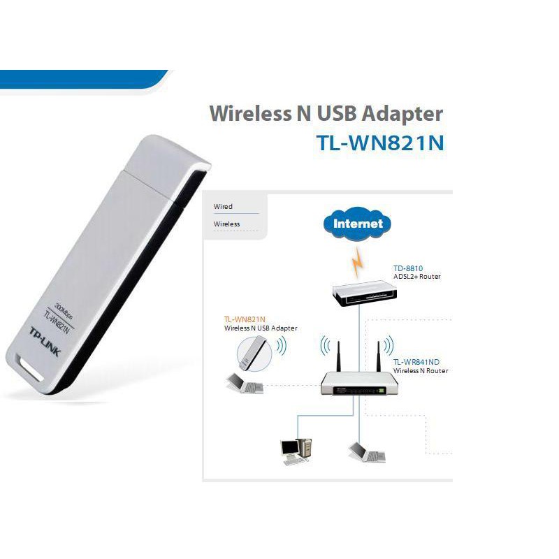 Jual Tp-Link TL-WN 821N 300Mbps Wereless N Usb Adapter | Shopee Indonesia