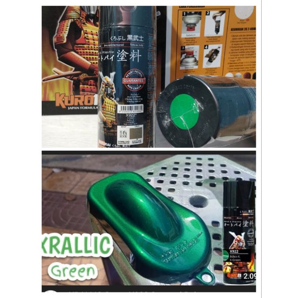 Jual Samurai Paint Pilox Pilok Samurai Xirallic X922 922 Xiralic Hijau ...