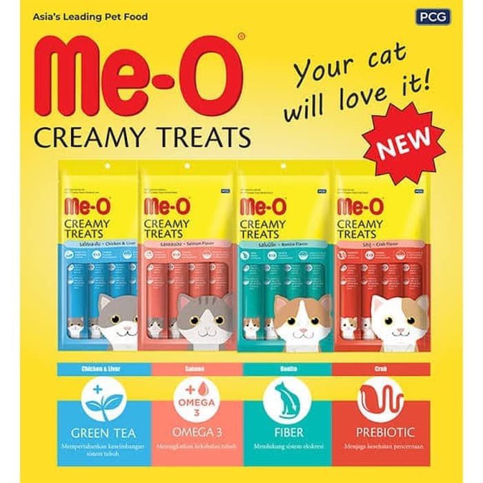 Jual Snack Kucing me-o Meo Creamy Treat 60g [1 bag] | Shopee Indonesia