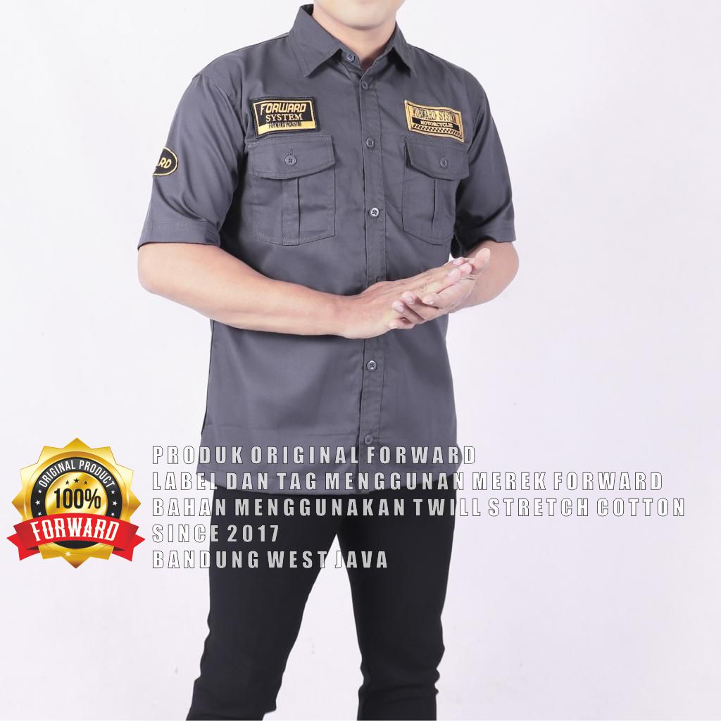 Jual WORKSHIRT SS - SERI KEMEJA PATCH Pendek 3 WARNA/ Baju Kerja ...