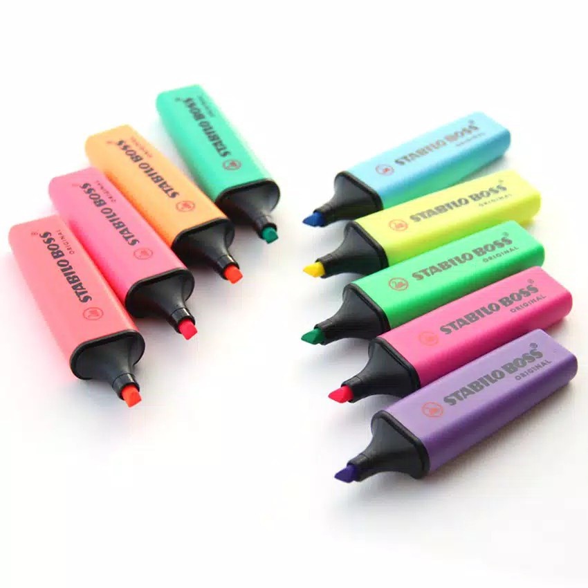 Jual STABILO BOSS Original Text Marker Textliner Highlighter | Shopee ...