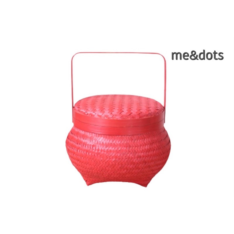 Jual me&dots - Keranjang Merah Imlek/Rantang Bambu/Rantang Imlek ...