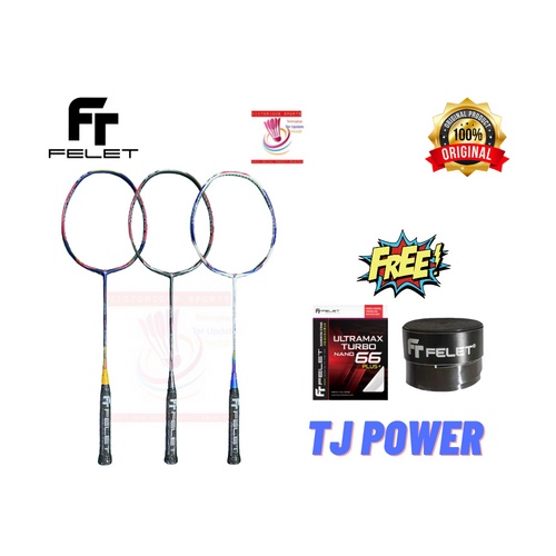 Jual RAKET BADMINTON FELET TJ POWER CONTROL SPEED POWER ORIGINAL ...
