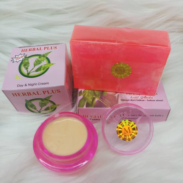Jual Cream herbal plus holo m +sabun batang | Shopee Indonesia