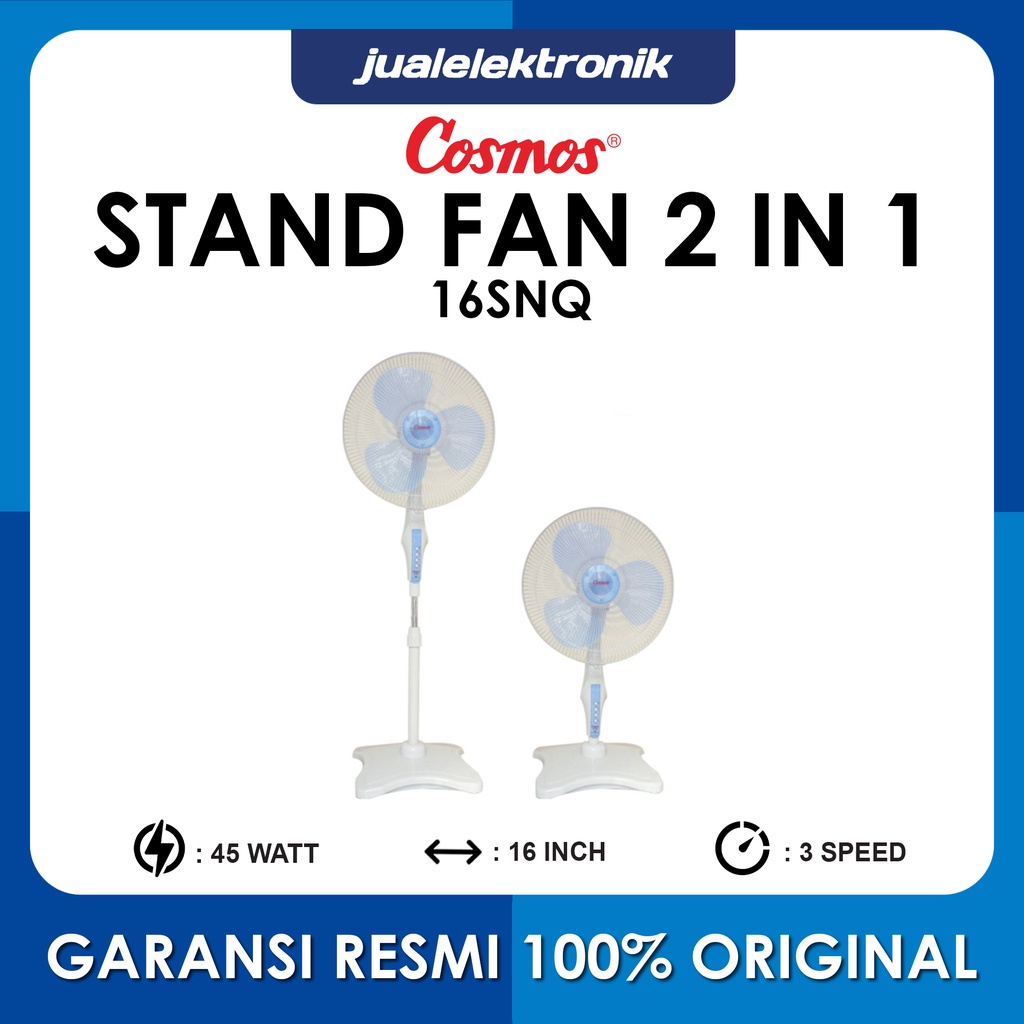 Jual Cosmos Stand Fan 16 inch 2in1 – 16SNQ | Shopee Indonesia