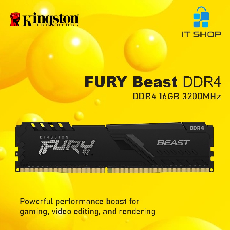 Jual Kingston Fury BEAST 16GB DDR4 - 3200MHz | Shopee Indonesia