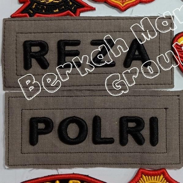 Jual Patch / Emblem / Nama Pangkat Emblem Polri Timbul | Shopee Indonesia