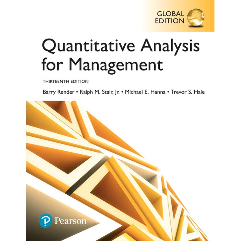 Jual Quantitative Analysis For Management 13th Edition Render | Shopee ...