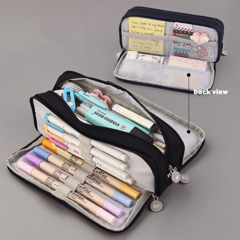 Jual Angoo Double Sided Pen Bag Pencil Case Special Macaron Color Dual ...