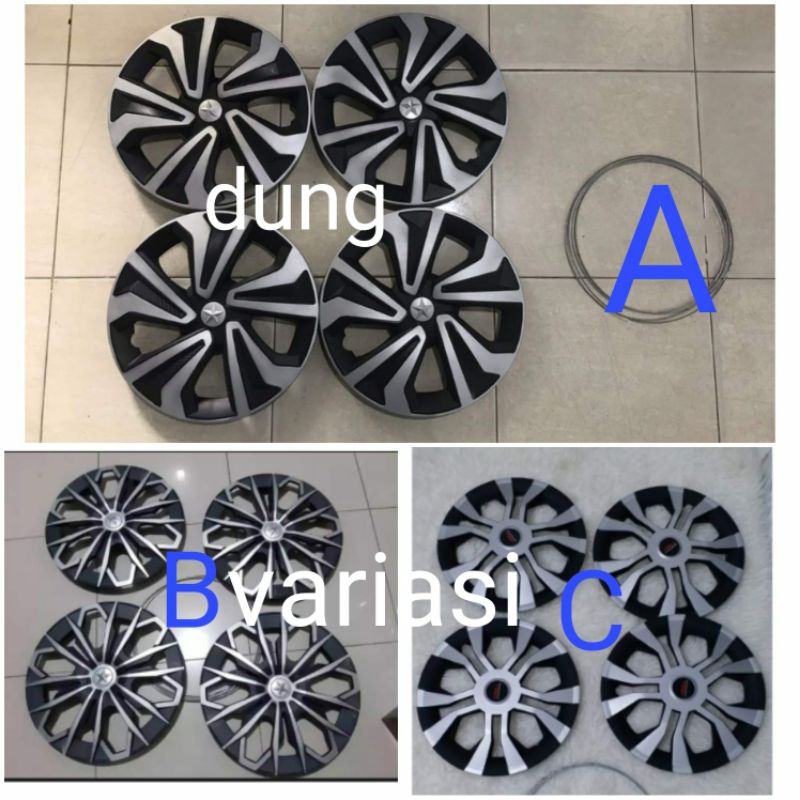 Jual Dop velg cover tutup whelldop list chrome ring 13 & 14 mobil ...