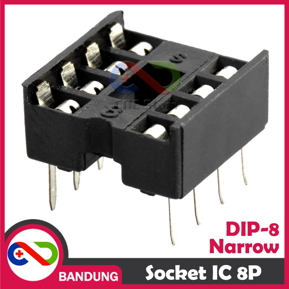 Jual SOCKET SOKET IC DIP-8 DIP8 8P 8 NARROW | Shopee Indonesia