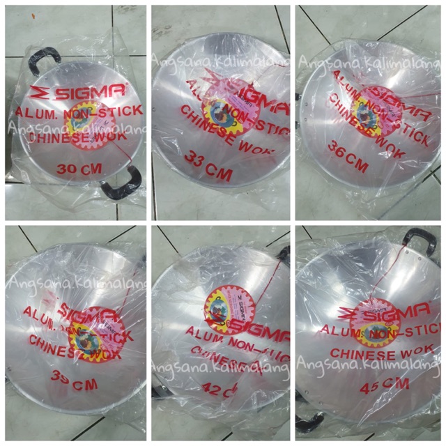 Jual Sigma Wajan Masak / Kuali Kwali Masak / Penggorengan Alumunium ...