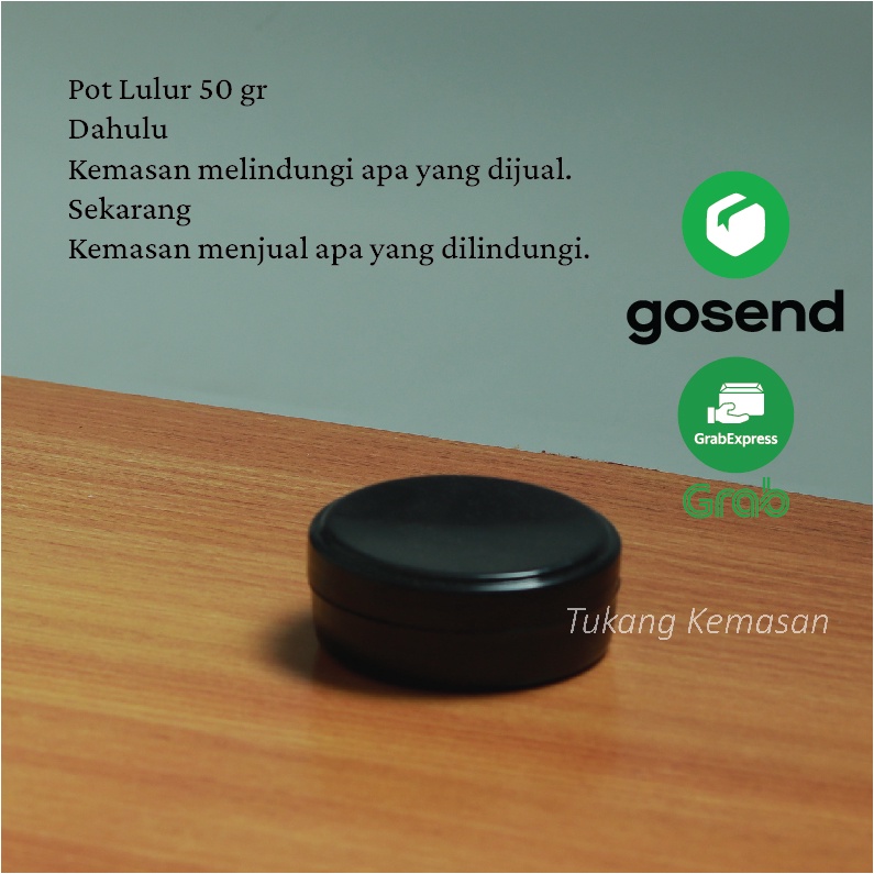 Jual Pot Cream 50 gram Hitam / Pot Lulur 50 gram Hitam | Shopee Indonesia