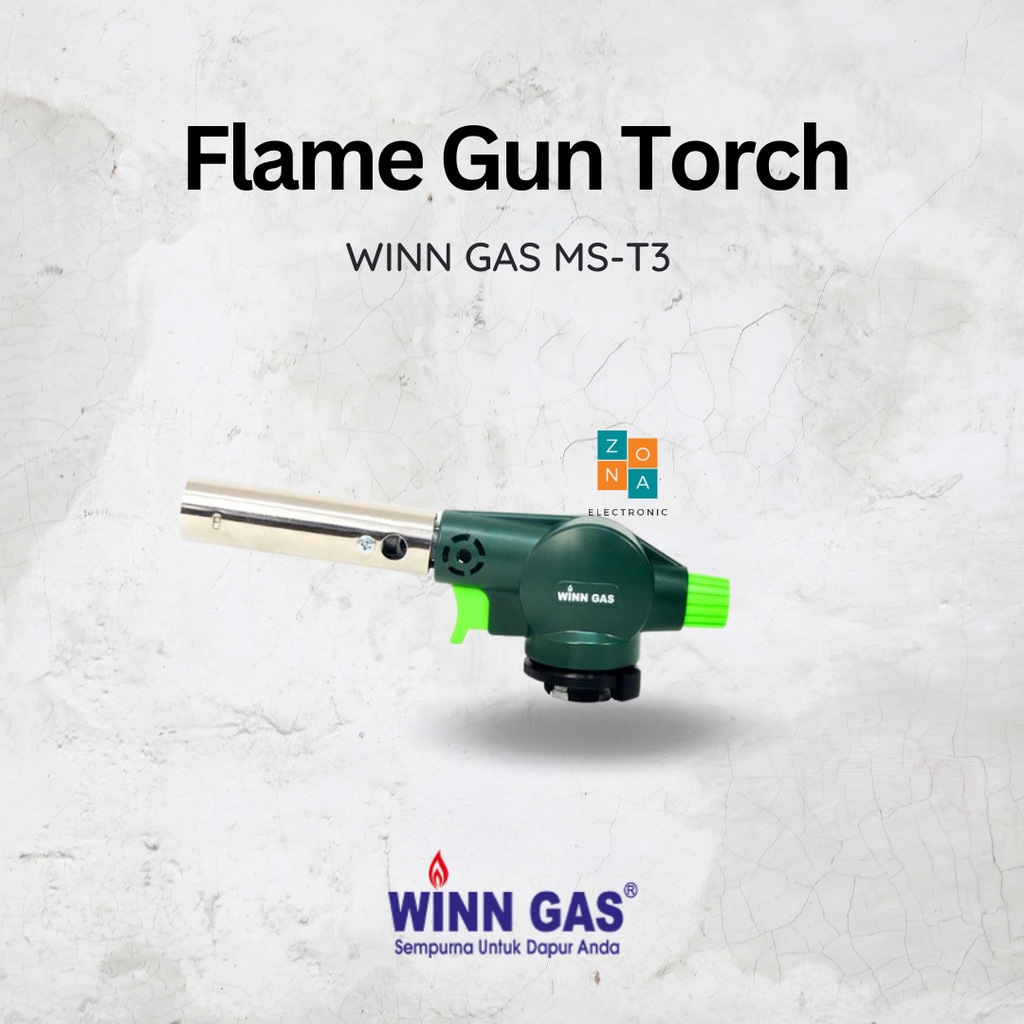 Jual Winn Gas Torch T3 / Pemantik Gas Winn Gas MS T3 Flame Gun Torch ...