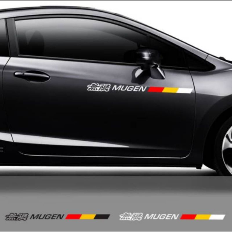 Jual stiker mobil stiker pintu Mugen power All type mobil | Shopee ...