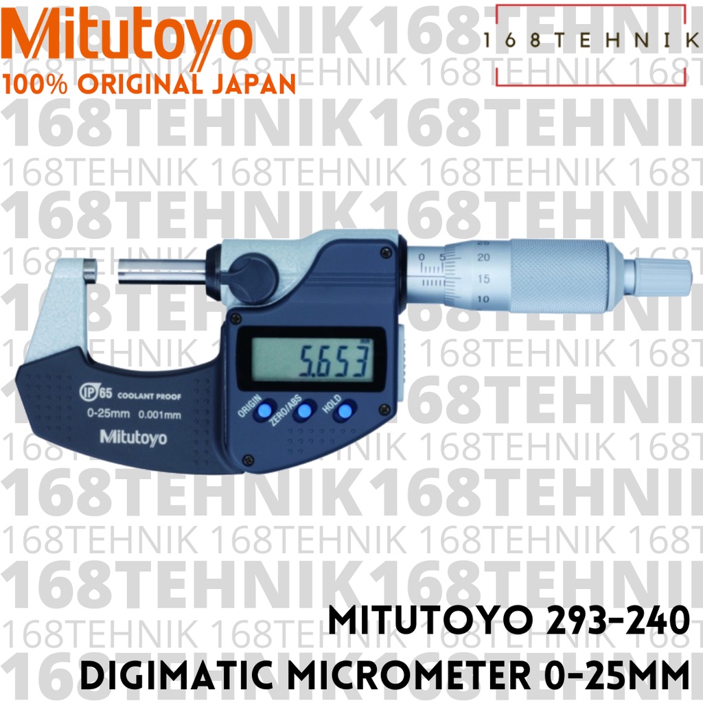Jual MITUTOYO 293-240-30 DIGITAL MICROMETER 0-25 MM DIGIMATIC MICROMETER | Shopee Indonesia