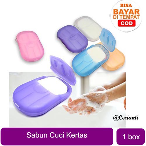 Jual [PER BOX = 20 PCS] Sabun Kertas / Sabun Kotak Kertas / Hand ...