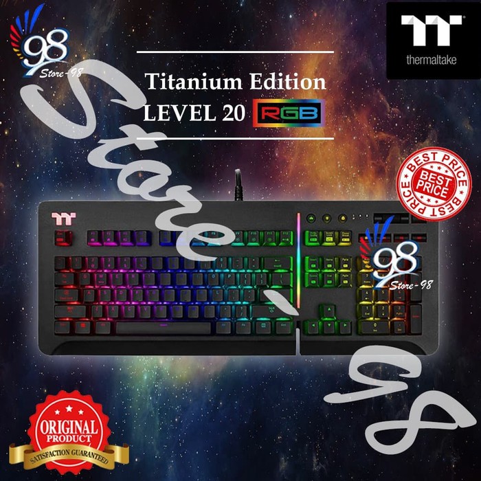 Jual Thermaltake Level 20 RGB Titanium Cherry MX Speed Silver ...