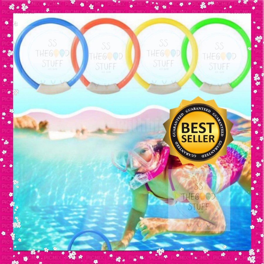 Jual 1PCS Summer Underwater Diving Ring Rings Swimming Pool Kids ...