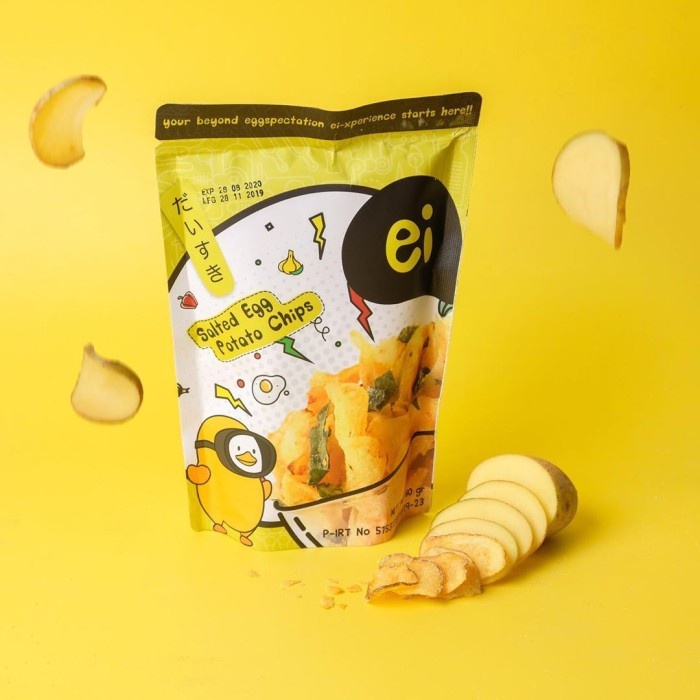 Jual Ei Keripik Kentang Telur Asin/ Ei Potato Chips Crispy Salted Egg ...
