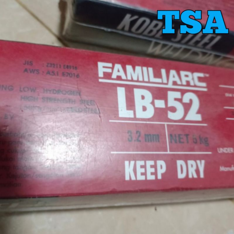 Jual Kawat Las Familiarc KOBE LB - 52 AWS -A5.1 E7016 Welding Electrode 5 kg 4.0 mm | Shopee ...