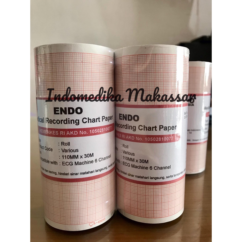 Jual Kertas EKG / ECG PAPER 110MM x 30M Endo | Shopee Indonesia