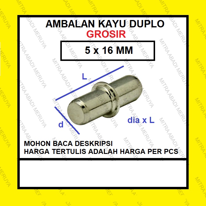 Jual Ambalan Duplo Ambalan Kapsul Pen Besi 5x16mm GROSIR | Shopee Indonesia