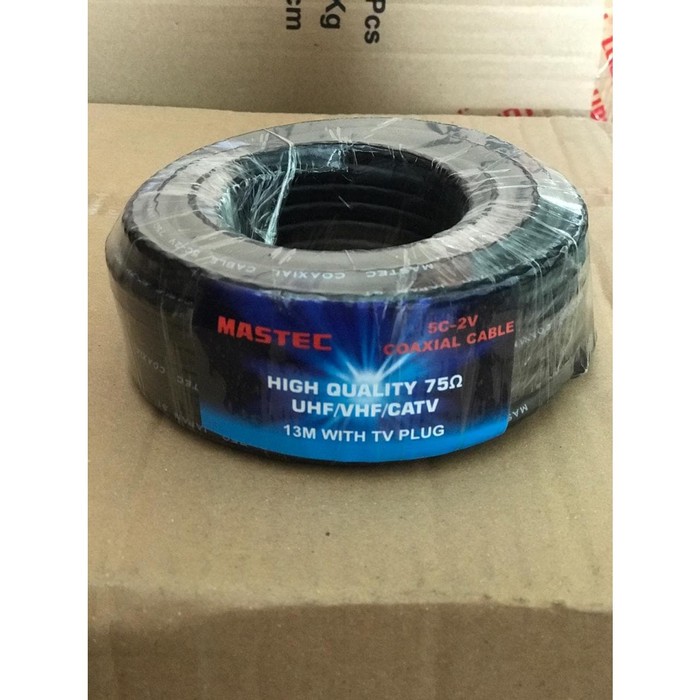 Jual Mastec Coaxial Cable 13m with TV Plug | Shopee Indonesia