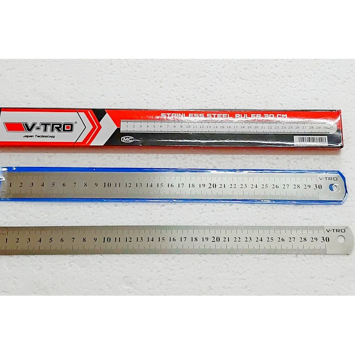 Jual V-TRO Ruler (Stainless Steel) 30 cm - 1 Pcs ( IRRA STORE ...