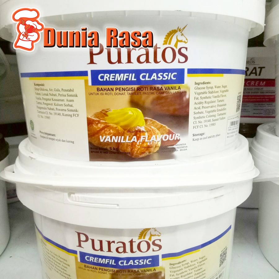 Jual Puratos Cremfil Classic Filling Vanilla 5kg | Shopee Indonesia