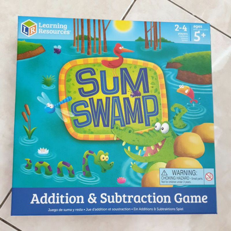 Jual sum swamp addition and subtraction board game mainan edukasi anak ...