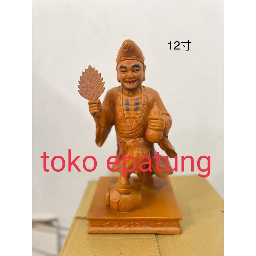 Jual patung dewa chikung / cikung / ci kung berdiri kayu 12 inch ...
