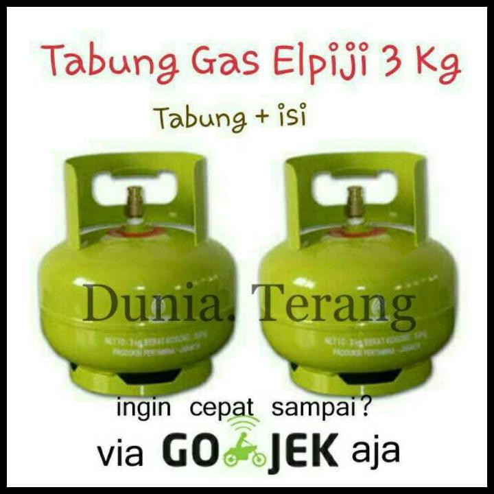 Jual Tabung Gas 3Kg / 3 Kg Baru + Isi (Full) || Khusus Gojek MURAH | Shopee Indonesia