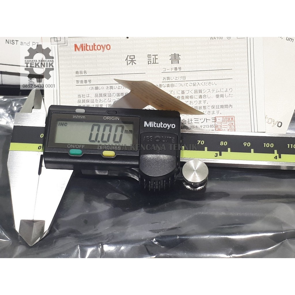 Jual Mitutoyo Caliper Digital 0-150/200/300 mm Sigmat Digital 6"/8"/12" Vernier Digital Mitutoyo ...