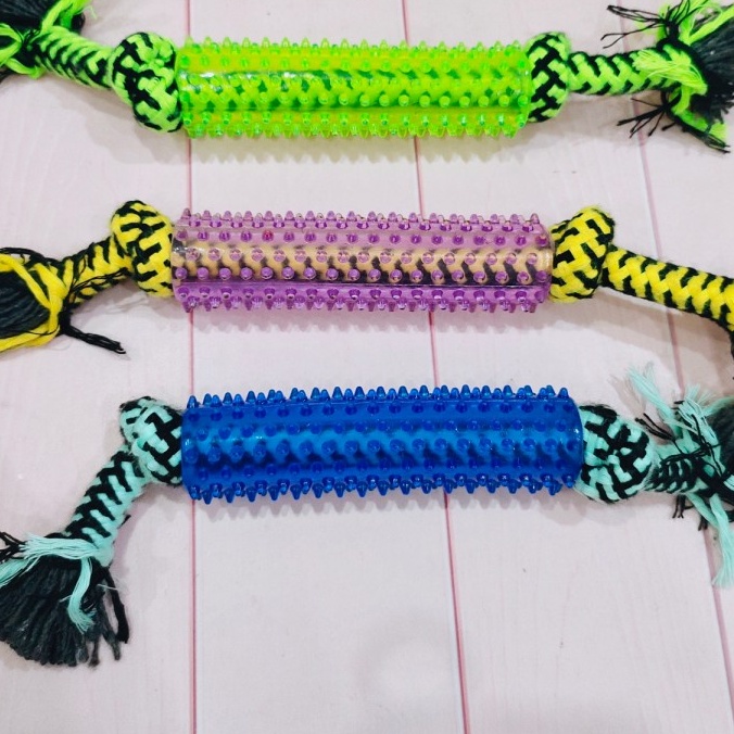 Jual Mainan Anjing Rubber Rope - Dog Toys - Gigitan Balok Tambang ...