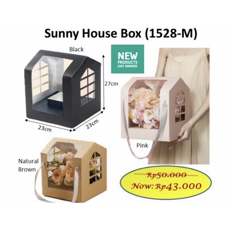 Jual Sunny House Box 1528-M Kotak Bunga Bloombox Kotak Hampers Kantong ...