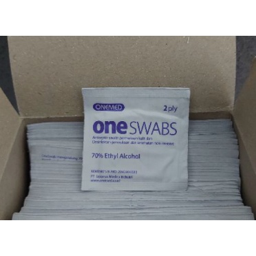 Jual Alcohol Swab Alkohol Swab oneswab Dari ONE MED Original | Shopee ...