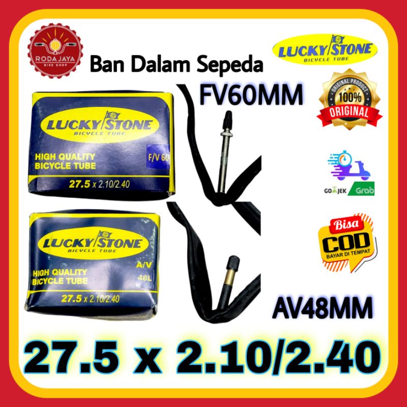 Jual LUCKY STONE 27.5 x 2.10/2.40 AV48MM FV60mm Ban Dalam Sepeda | Shopee Indonesia